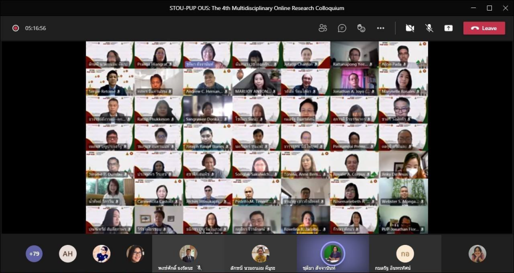 STOU-PUP OUS 4th Joint Multidisciplinary Online Research Colloquium – STOU